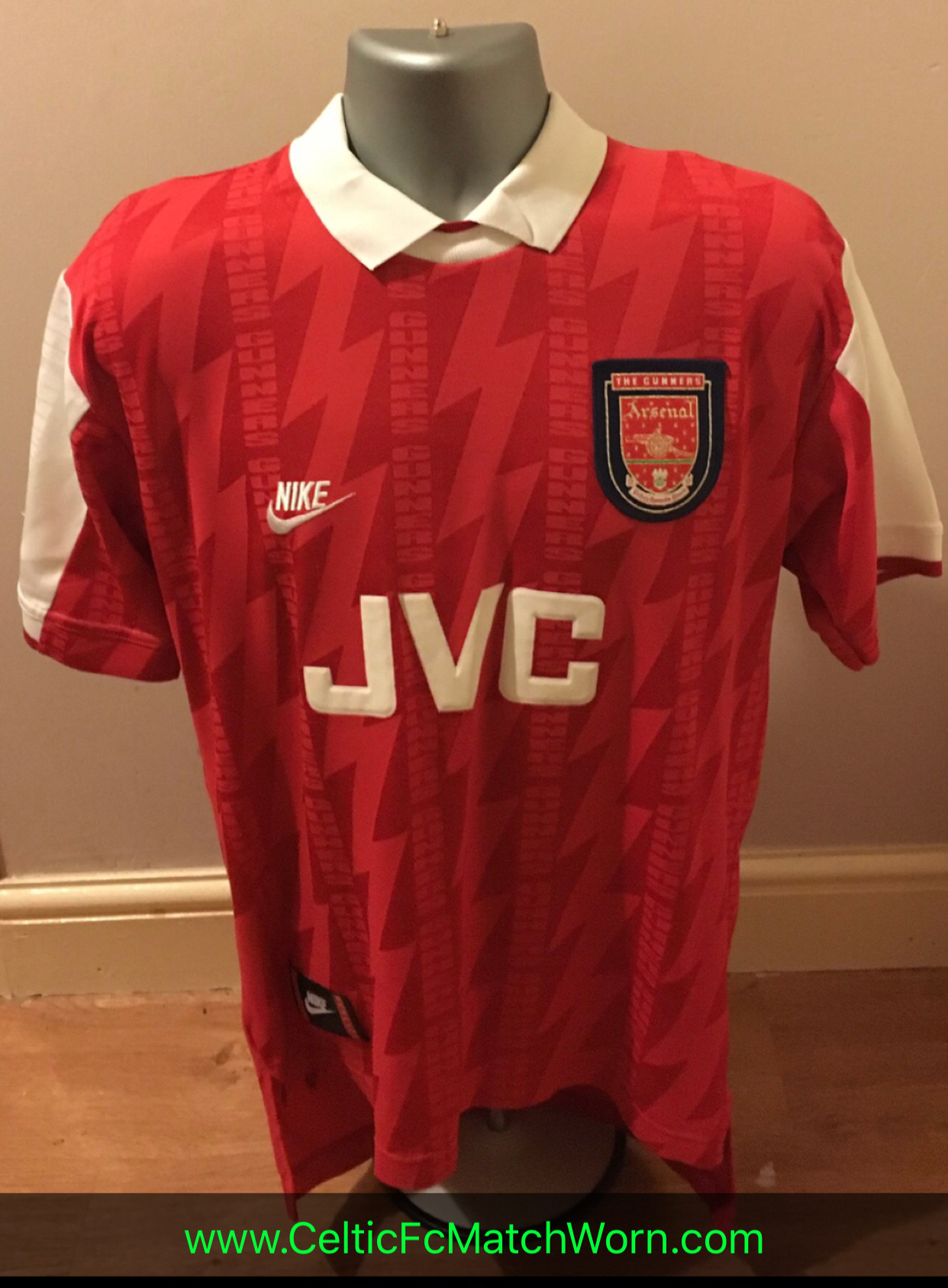 Arsenal Home 90s – Celtic FC Match Worn ⭐️